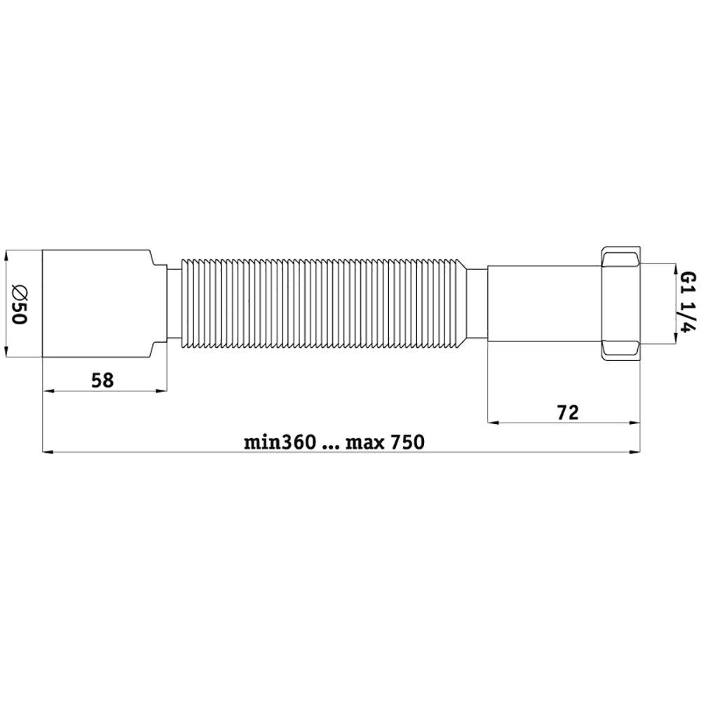 Гибкая труба 1 1/4"*50, K205, цена 132.31 руб.: купить оптом ...